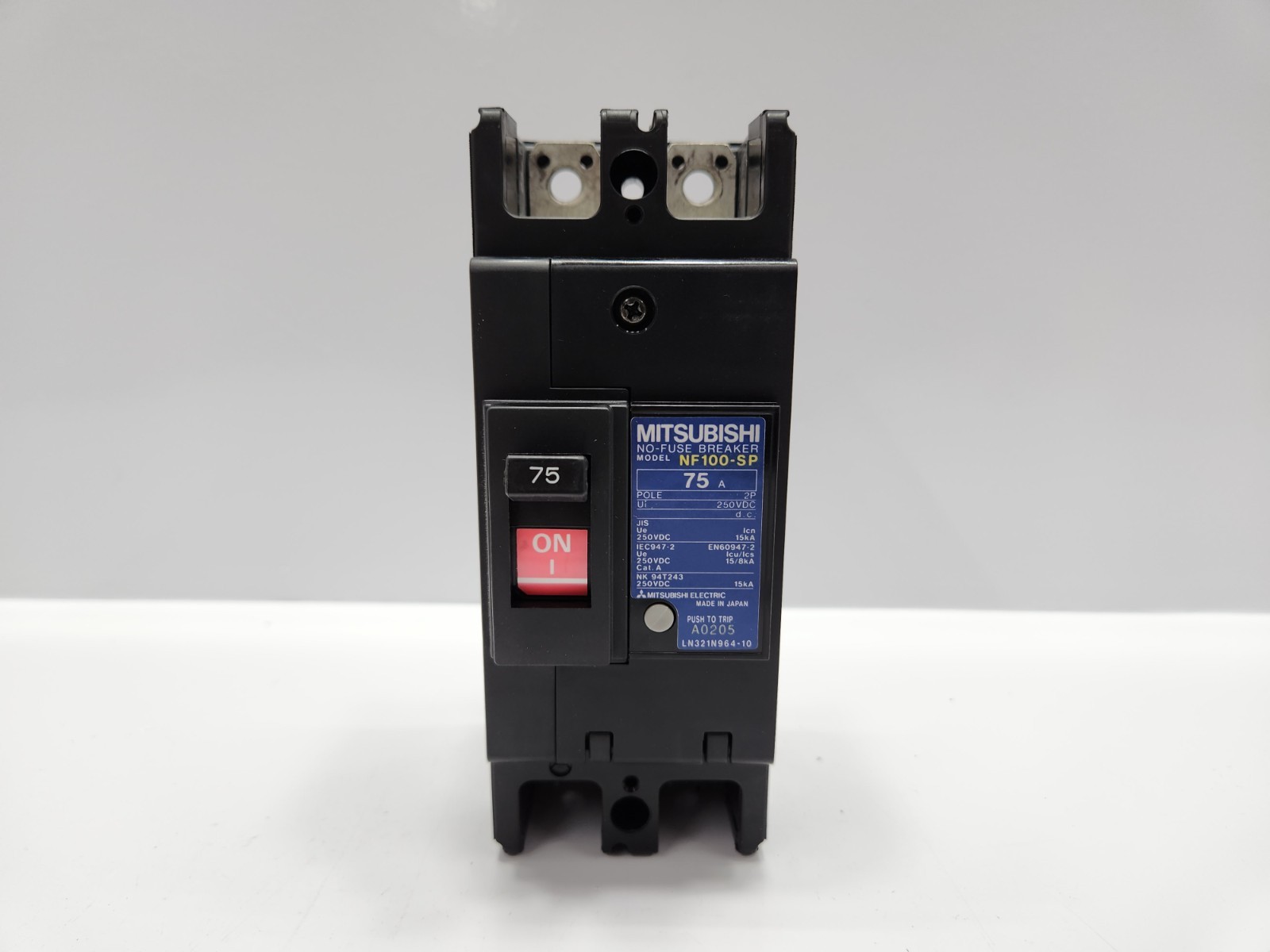 MITSUBISHI ELECTRIC NF100-SP 2-POLE NO-FUSE CIRCUIT BREAKER 75A | eBay