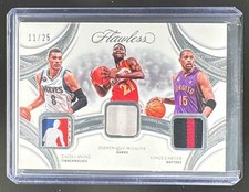2024-25 Panini Flawless - Triple Patches Zach LaVine, Vince Carter ...