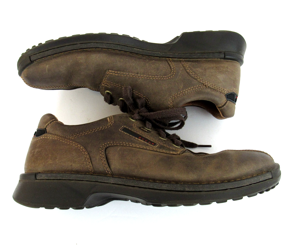 ECCO Light Shock Point Men's Leather Brown Lace Up Shoes Size US 8 8.5 ...
