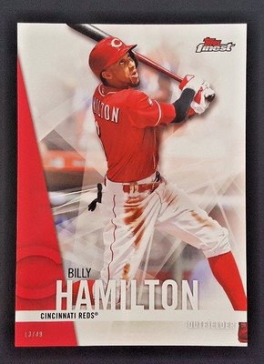 2017 TOPPS FINEST BILLY HAMILTON 5X7" JUMBO ART CARD #/49 MADE REDS | eBay