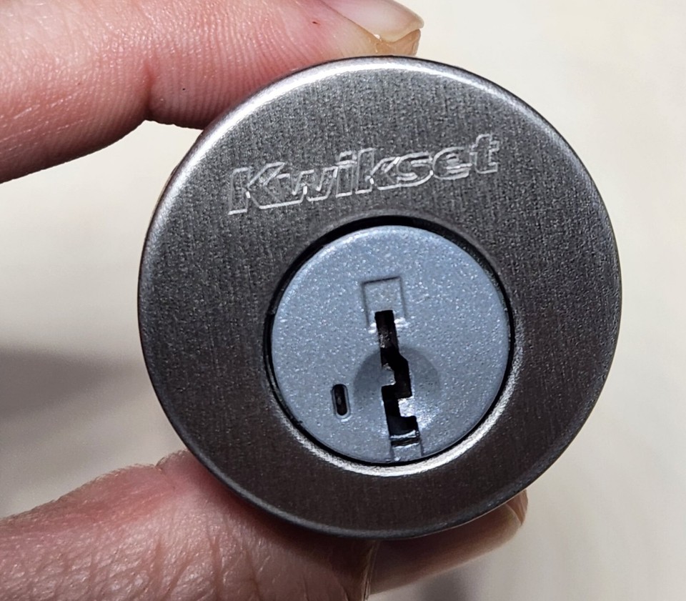 Kwikset Smartkey Deadbolt Cylinder Replacement 2 KEYS - Silver/Nickel ...