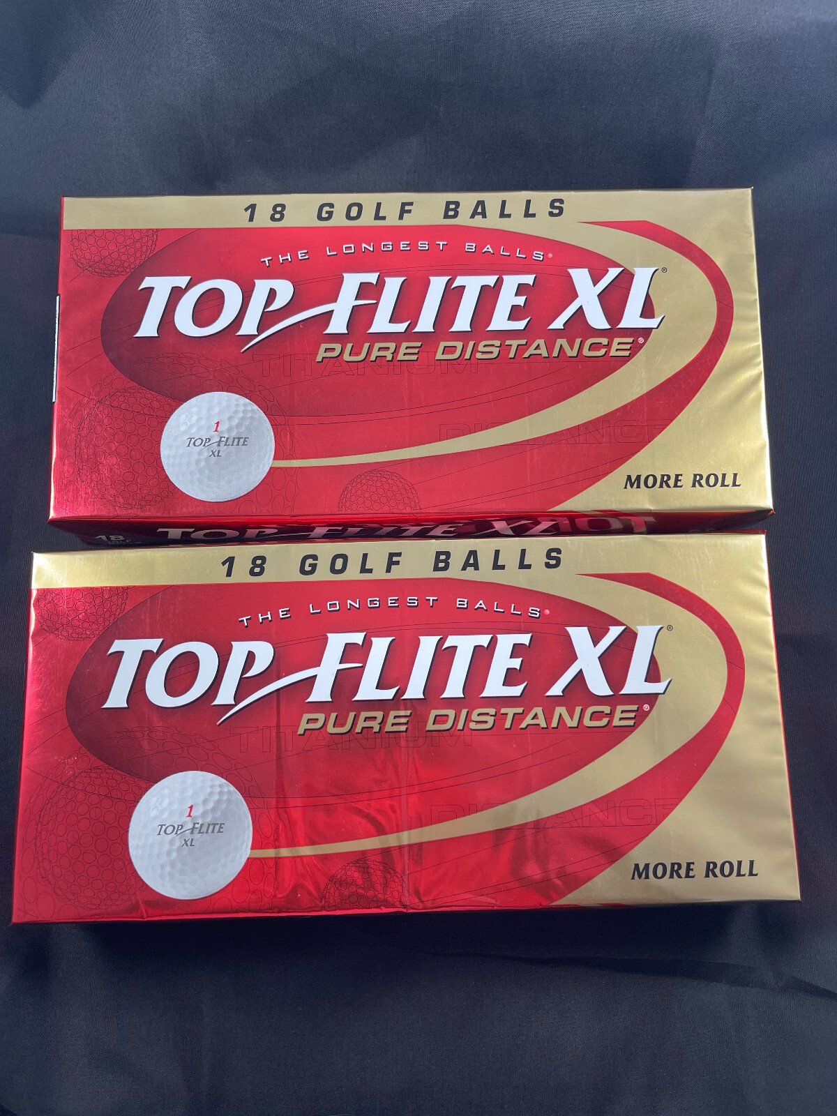 TOP FLITE XL PURE DISTANCE GOLF BALLS NEW IN PACKAGE 2-18 PACKs White ...