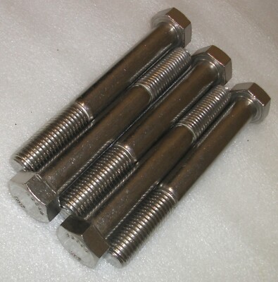 5 PCS LOT HEX BOLT 304 STAINLESS STEEL F593D 6" X 3/4" X 10 THREADS PER ...