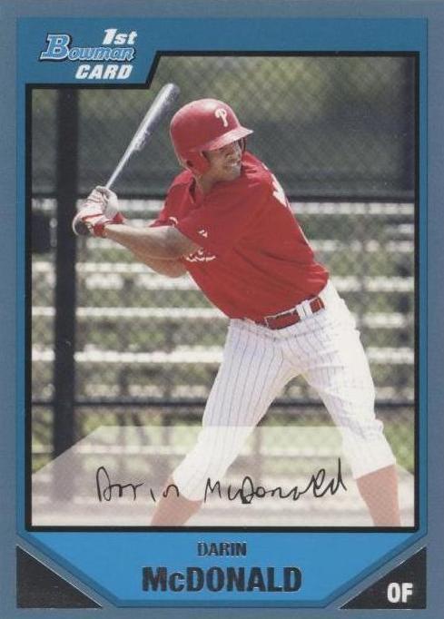 2007 Bowman - Prospects Darin McDonald #BP9 Blue /500 (RC) for sale ...