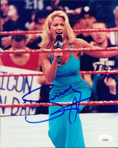 Sunny WWF WWE ECW WCW Diva Wrestler Signed 8x10 Glossy Photo JSA ...