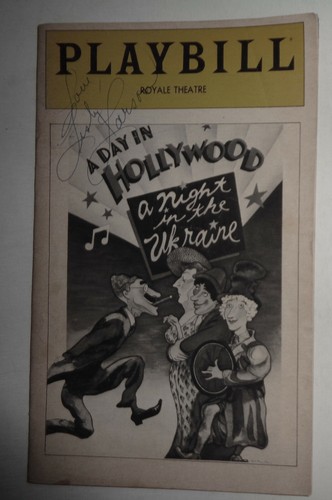 Lisby Larson SIGNED A Day In Hollywood A Night In The Ukraine Playbill ...