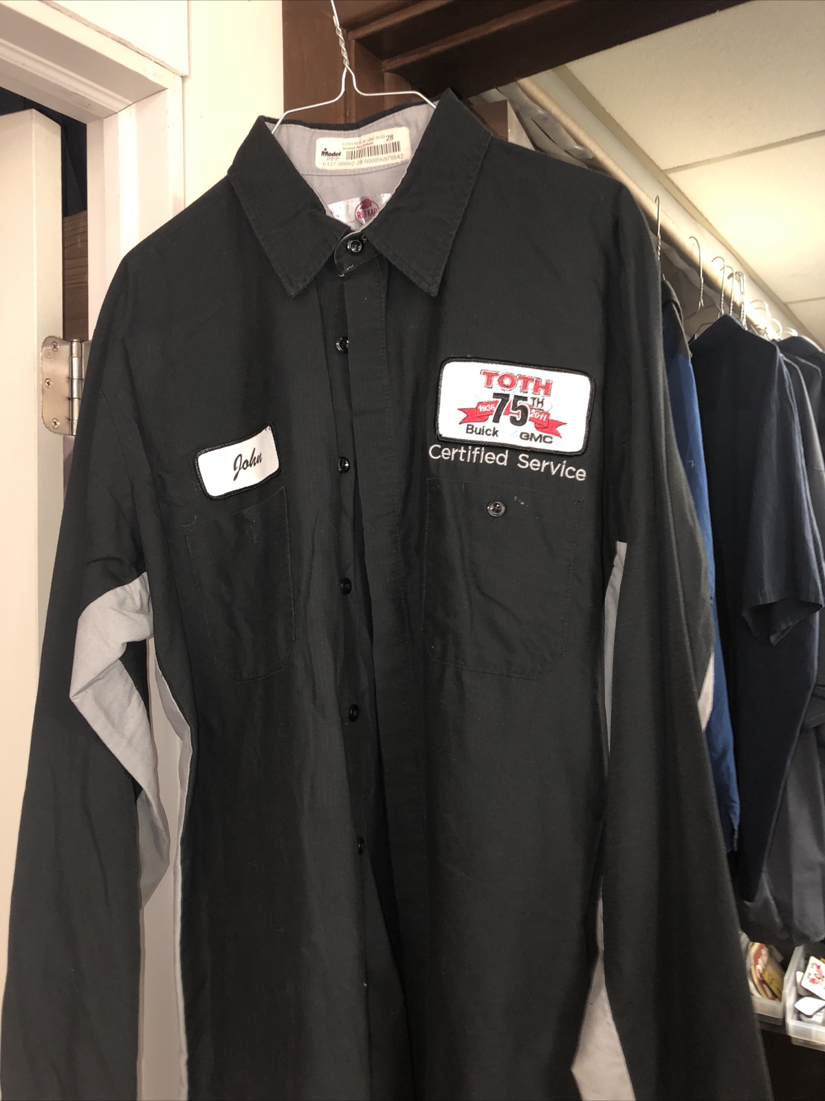 Vintage 90s Mechanic Auto Shop Men's XL-LN Long Sleeve Nice | eBay