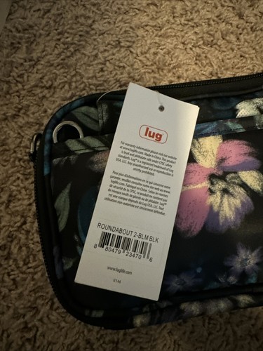 Lug Roundabout Convertible Wallet Crossbody in Bloom Black-NWT | eBay