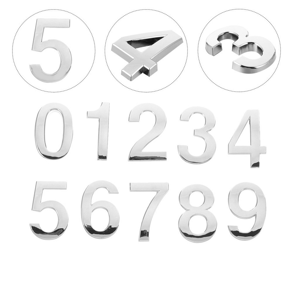 10 Pcs House Number Signs Address Plaque Door Apartment Numbers for ...