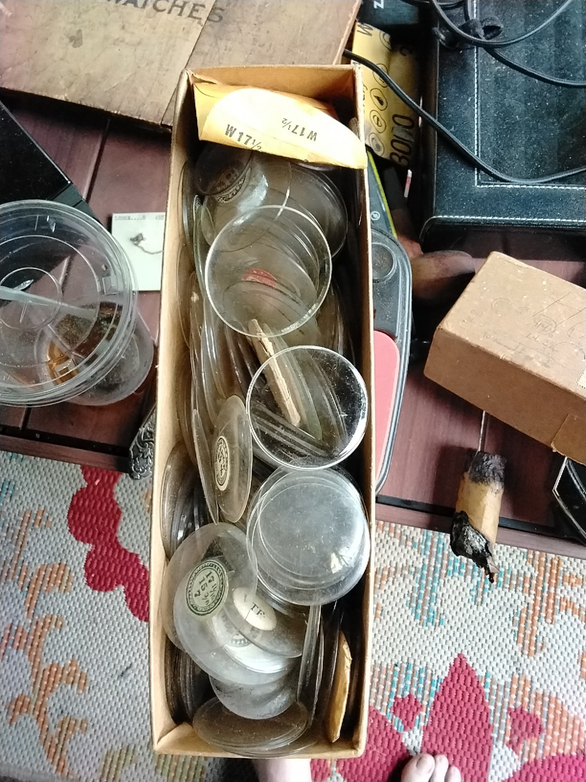 Pocket Watch Crystals - Large Lot of Antique Glass Crystals - Mostly ...