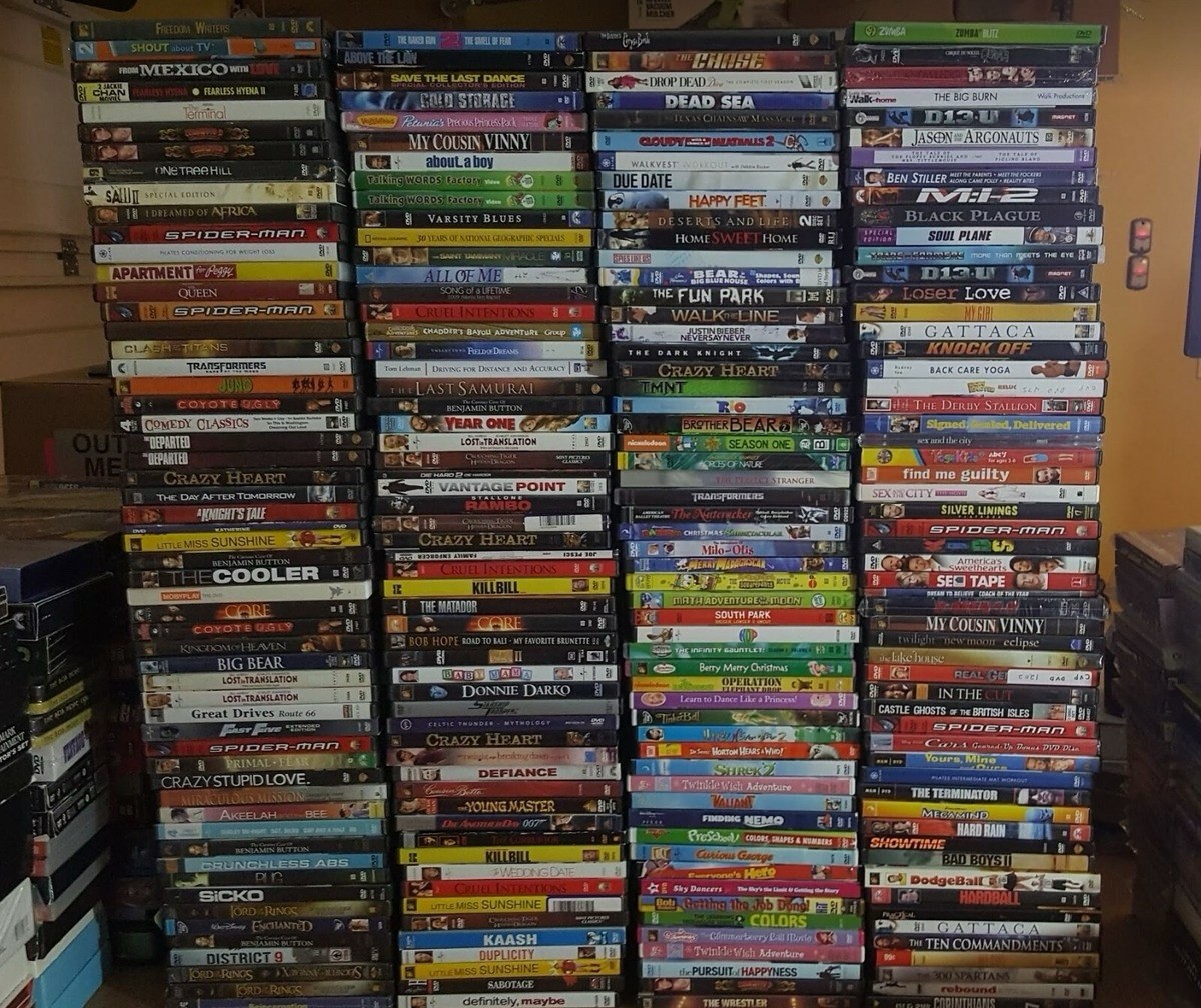Lot of 100 Random DVDs Not Pictured Bundle Wholesale Bulk DVD Lot A ...