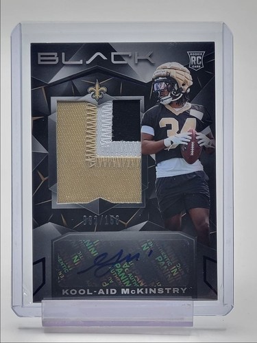 KOOL-AID MCKINSTRY 2024 PANINI BLACK RPA ROOKIE PATCH RC AUTO /150 ...