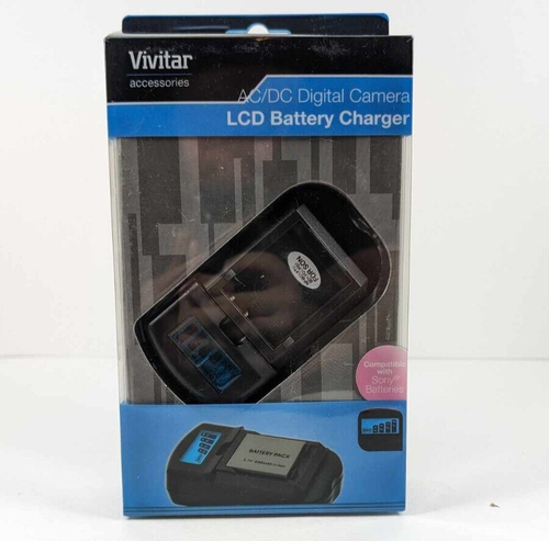Vivitar AC/DC Digital Camera LCD Battery Charger For Nikon Batteries SC ...