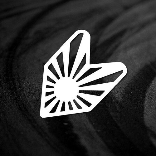 Wakaba Leaf Rising Sun Car Sticker Decal - Funny Bumper or Window Vinyl ...