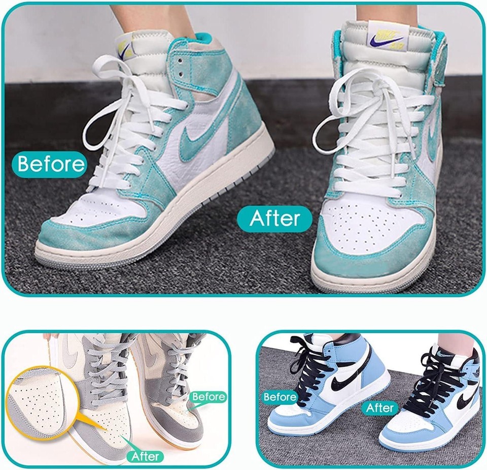 6 Pairs Shoe Crease Protectors for Air Force 1 & Jordan 1, White+black ...