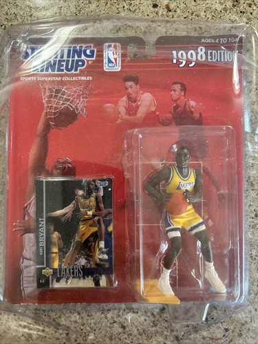 1998 KOBE BRYANT STARTING LINEUP NBA LA LAKERS FIGURE CARD NEW ...