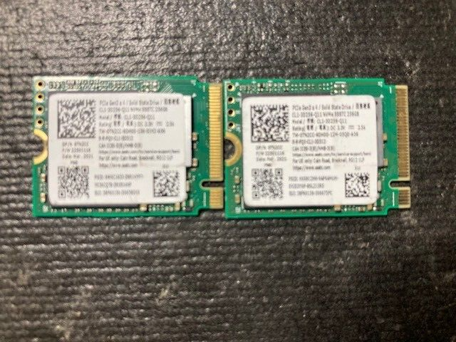 (LOT of 2) LiteOn 256GB M.2 2230 NVMe SSD CL1-3D256-Q11 Excellent ...