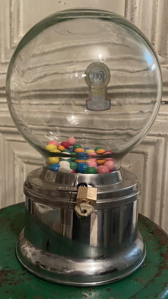Vintage Ford One Cent Gum Ball Vending Machine | eBay