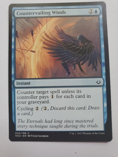 MTG Magic The Gathering Card Countervailing Winds Instant Blue Hour Of ...