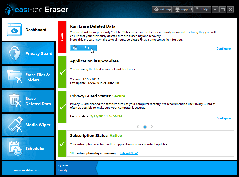 EastTec Eraser 2014 privacy protection software , Securely erase your ...