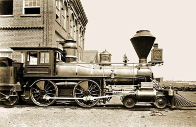 1868 Pennsylvania Railroad Engine Old Photo 11" x 17" Reprint | eBay