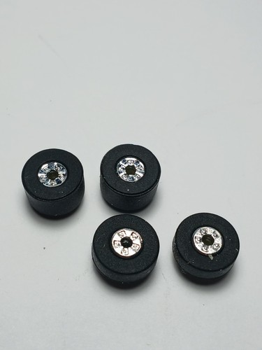 Aurora Tjet Tuff Ones HO Slot Car Rims And Tires Set NOS | eBay