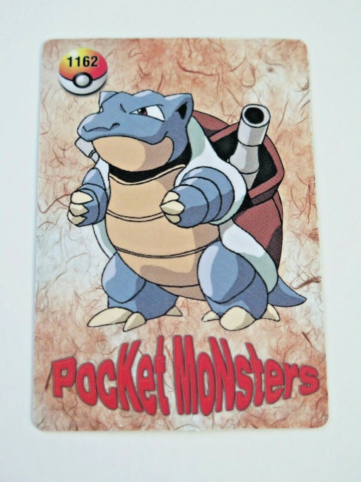 Pokemon SEEL & BLASTOISE Pocket Monsters Holo Prism Vending Sticker ...