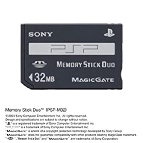 Genuine Sony 32MB Memory Stick Duo MS Card Non-PRO for Sony PSP and Old ...