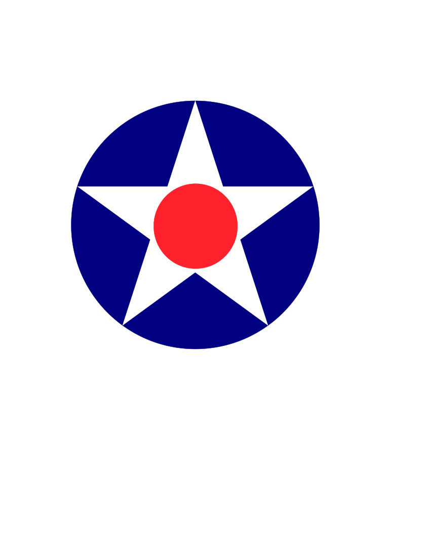 USAAC Roundel Vinyl Decal Sticker United States Army Air Corps 4.5" x 4 ...