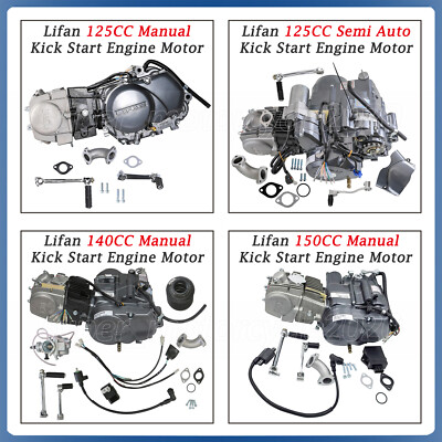 Lifan 125cc 140cc 150cc Engine Motor Kick Start Semi Auto For CT70 CT90 ...