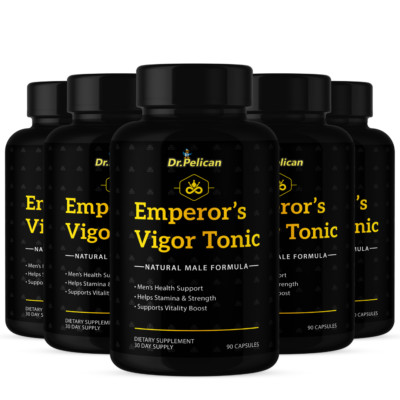 Emperor's Vigor Tonic-Bodybuilding & Men's Health Support-5 Bottles-450 ...