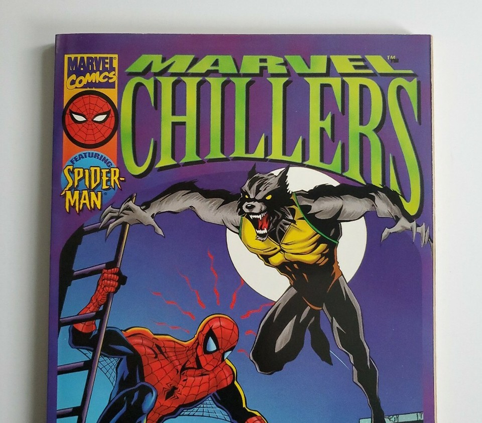 MARVEL CHILLERS Spider-Man & the Mark of the Man-Wolf ~ 1996 Includes ...