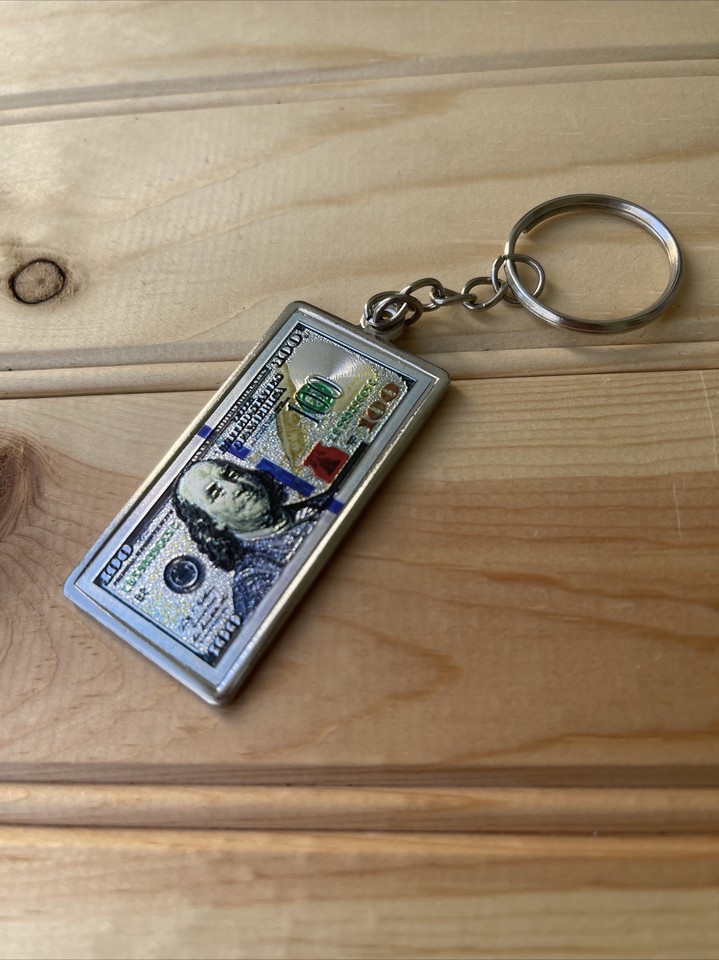 Money Keychain Hundred 100 Dollar Lucky Money US Souvenir Benjamin ...