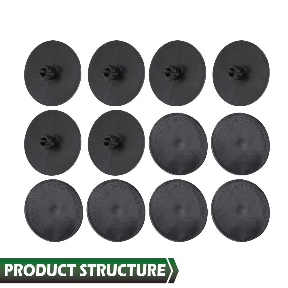 12pcs 2" Leaf Spring End Tip Pad Anti Squeak Insert Cushion Plastic ...