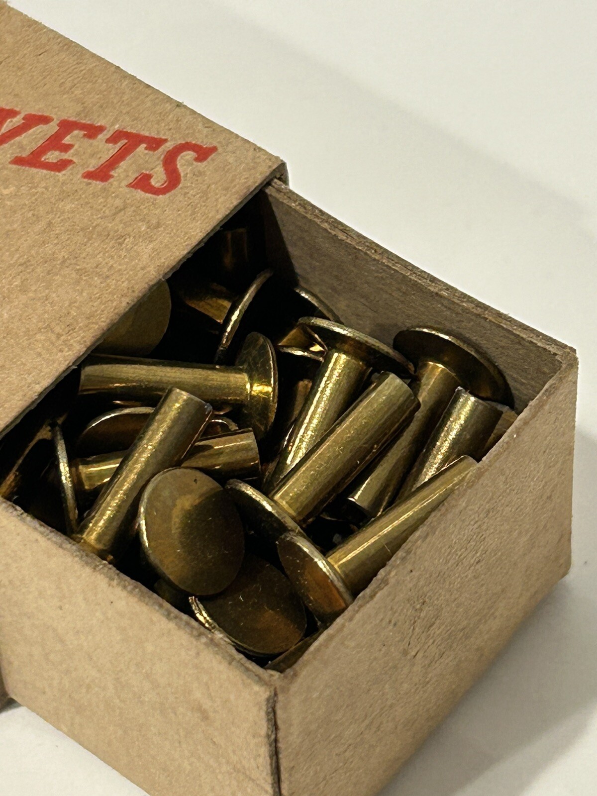 (100) Tubular Rivet & Stud Co. Brass 5-8 Brake Band Rivets 1/2”x1/8”x3 ...