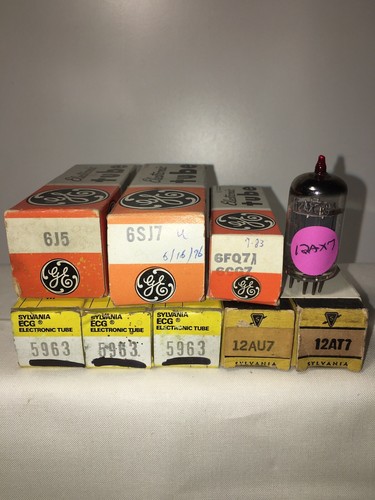 Vintage Vacuum Tube Lot 12AX7 12AU7 12AT7 5963 | eBay