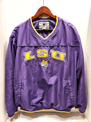 LSU Pullover Jacket with front pockets-and Embroidery for LSU and Tiger ...