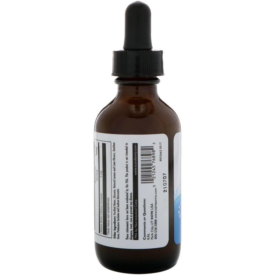 Lithium Orotate Drops, Lemon Lime, 2 fl oz (59 ml) | eBay