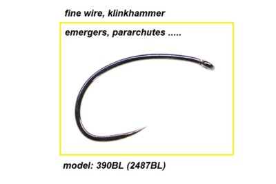 25) 390BL #18 #16 #14 #12 #10 fine wire klinkhammer dry fly (2487BL fly ...