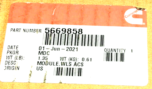 Cummins 5669858 Control Module ECM,New in box Bosch AD00 A10 032 ...