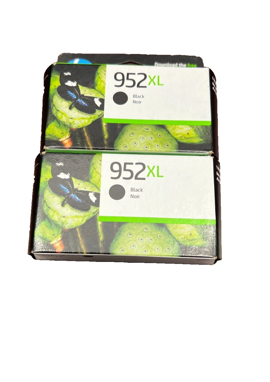 Genuine 2 Pack HP 952XL Black Ink Cartridges Expired | eBay