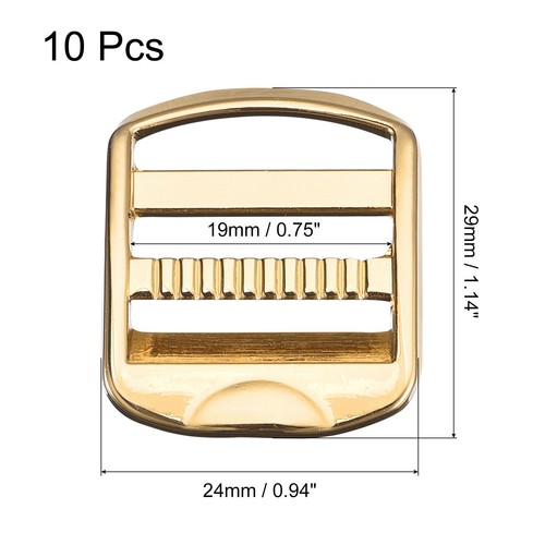Metal Ladder Buckle Slider, 10pcs 19mm(3/4") Inner Width, Gold Tone | eBay