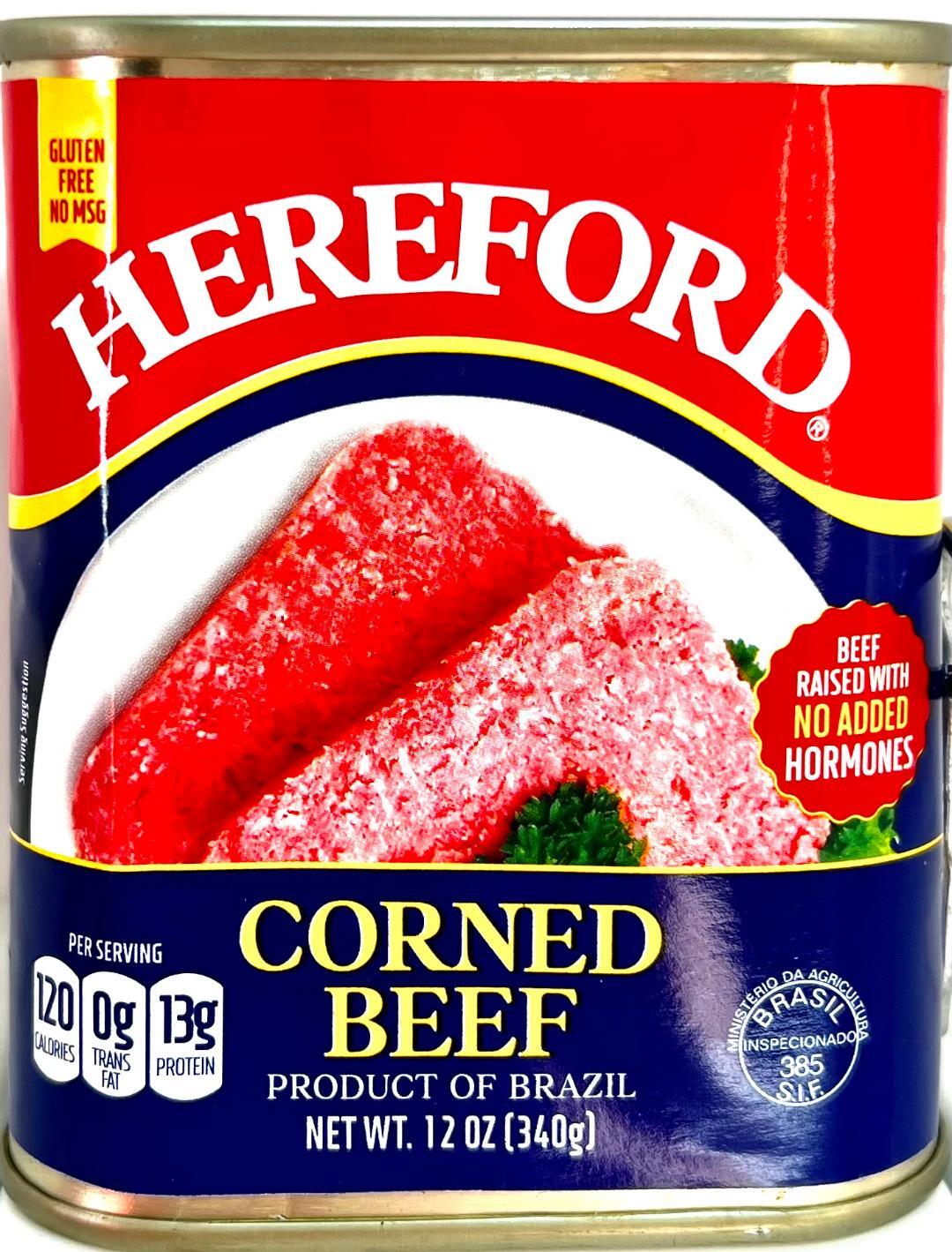 HereFord Corned Beef 12 oz ( Pack of 24 )~08/20/2027 | eBay