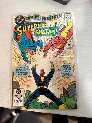 DC comics Presents #49 VF Superman / Shazam vs Black Adam 1982 Newsstand | eBay