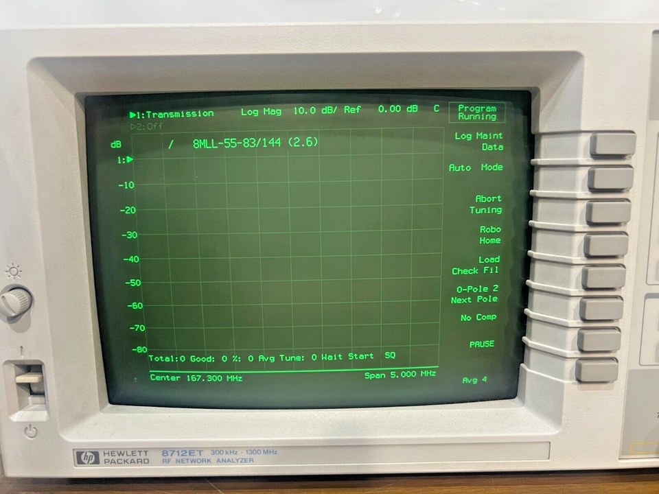 HP 8712ET RF Network Analyzer 300Khz - 1300Mhz OPT 1EC | eBay