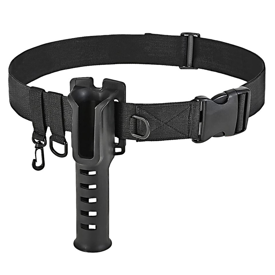 Fishing Waist Belt Rod Holder Reusable Waist Wading Belts Portable Pole ...
