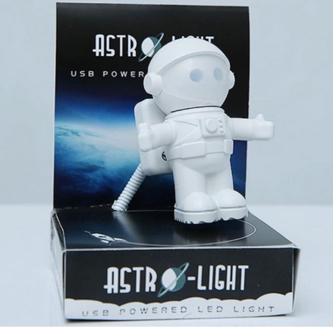 LED USB Light Lamp Astronaut Gadget Adjustable Tube Desktop Laptop PC ...