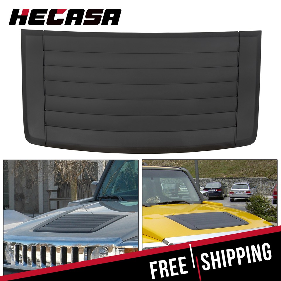 Louver Hood Air Vent Grille Panel For Hummer H3 2006-2010 Black 3.7L 5 ...