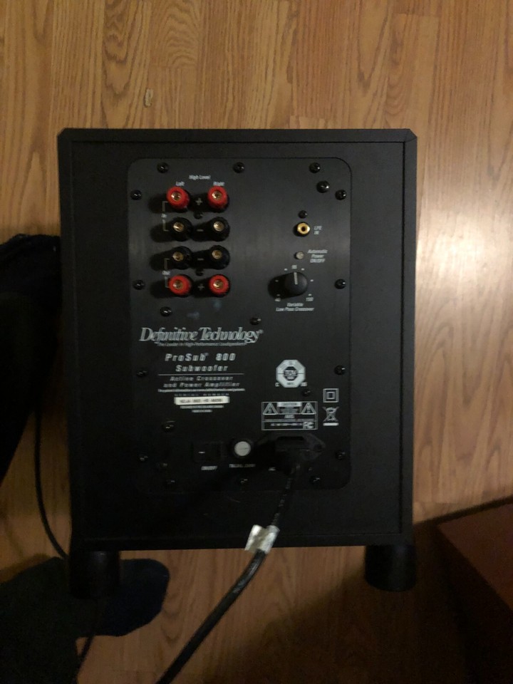 Definitive Technology Prosub 800 Powered Subwoofer | eBay