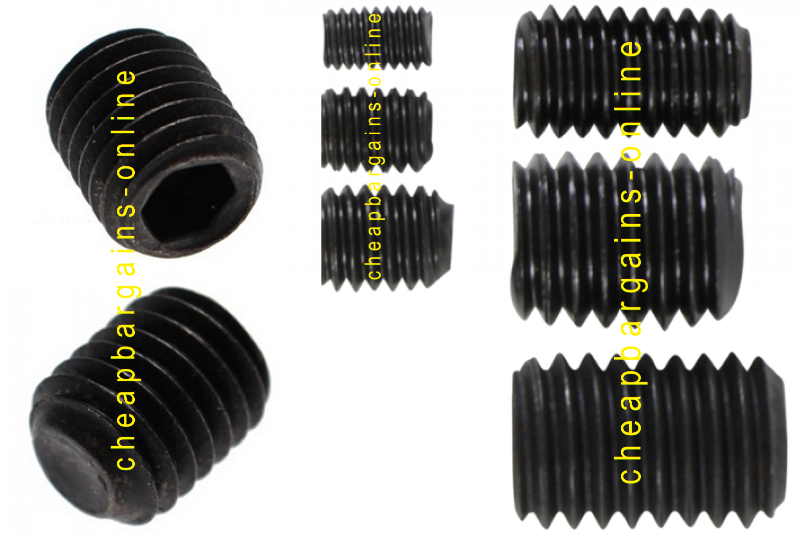 450pc GRUB SCREW ASSORTMENT KIT SET SCREW HANDY PACK 12 SIZES 5 to 12mm ...